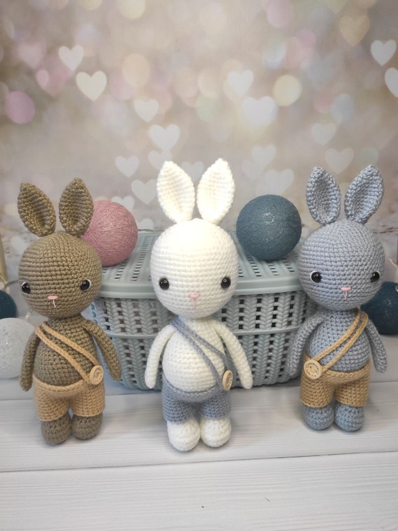 Bunny Handmade Toy Gifts for Boys for Baby Boy Amigurumi | Etsy