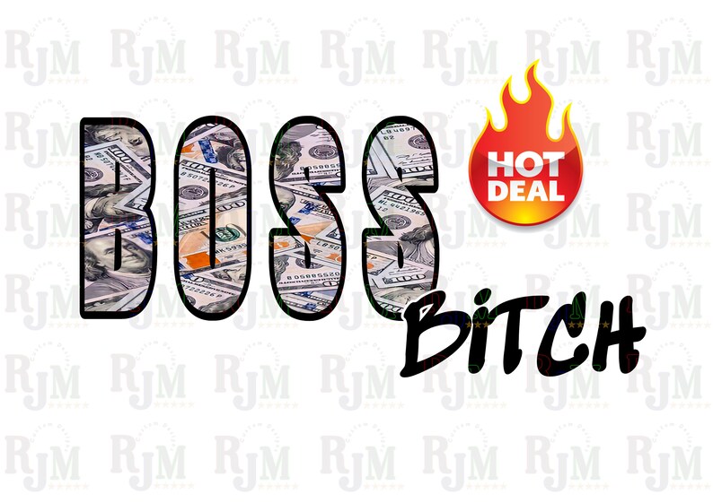 Boss Bitch PNG Bag Chaser Money Pattern Entrepreneur PNG - Etsy