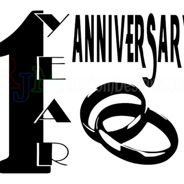 Anniversary Svg - Etsy