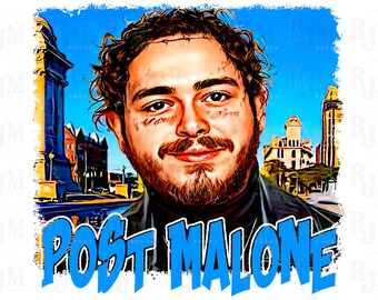 Post Malone Png for T Shirt Sublimation - Etsy