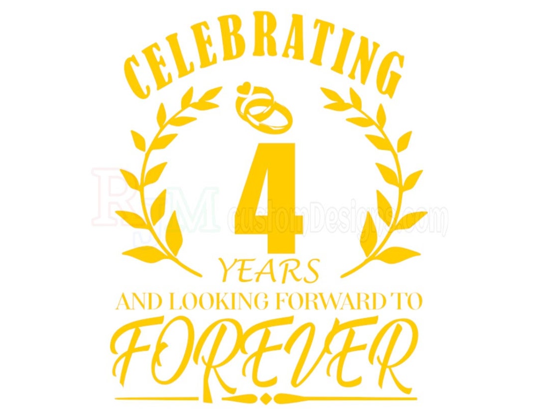 4 Year Anniversary SVG 4 Year Wedding Svg Digital Download Etsy 4-year-anniversary-svg-4-year-wedding-svg-digital-download-etsy