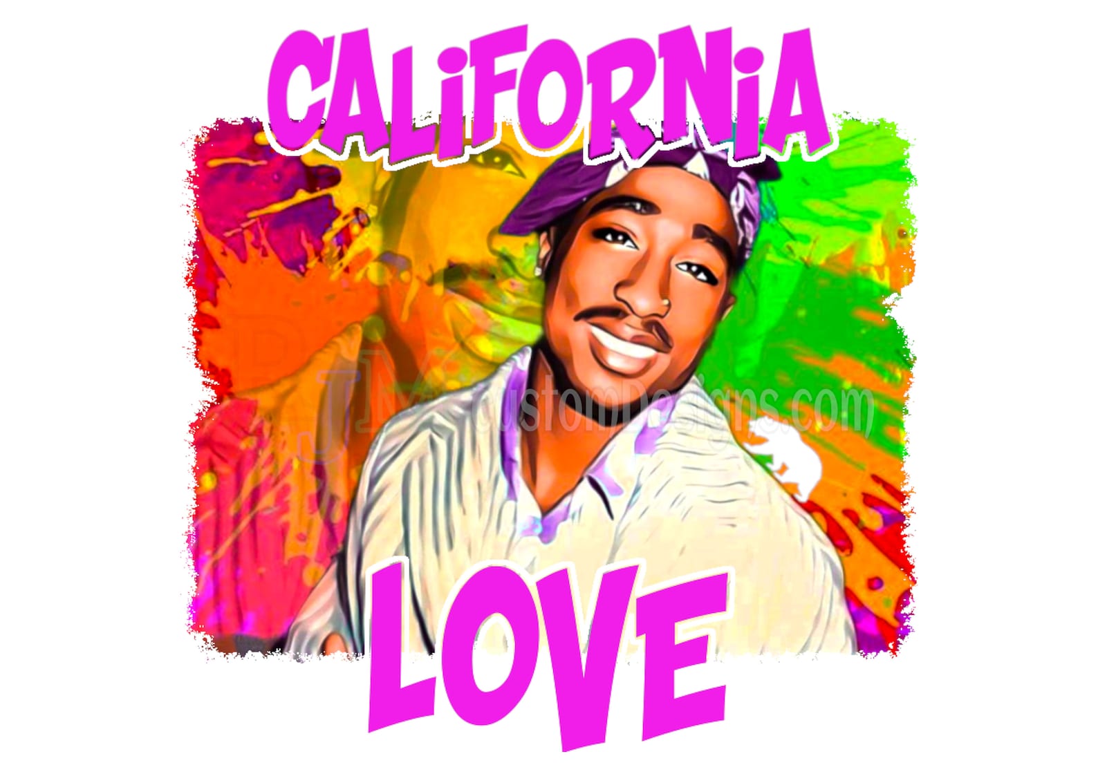 Tupac Svg 2pac Shirt Print 2pac Purple Bandanna - Etsy