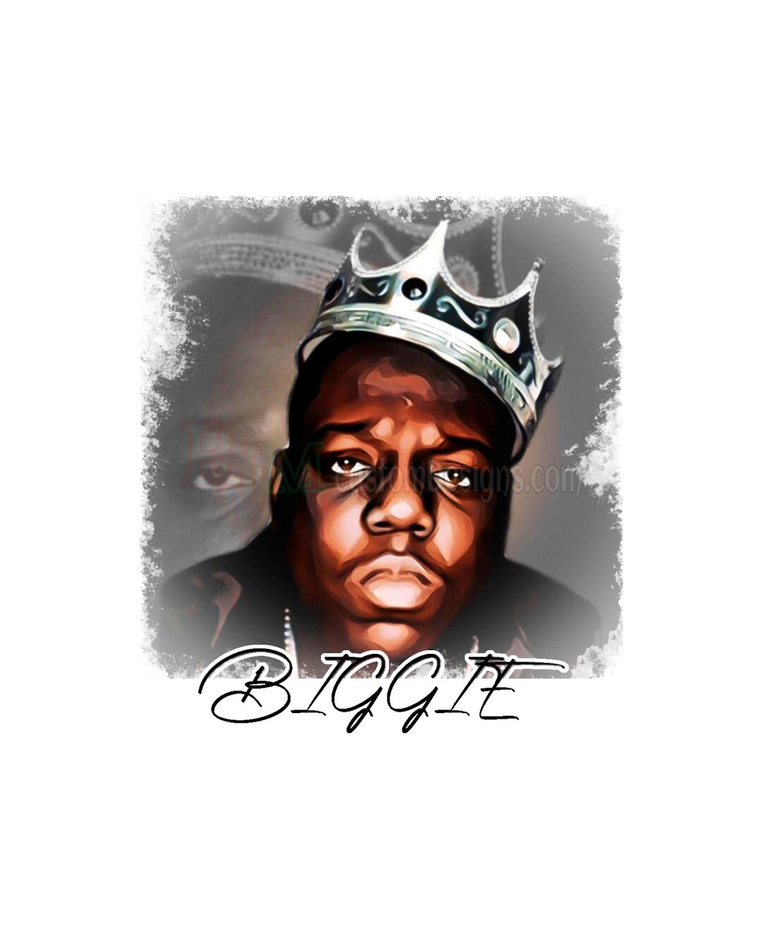 Notorious BIG PNG / Biggie Smalls / Notorious Shirt print / - Etsy México