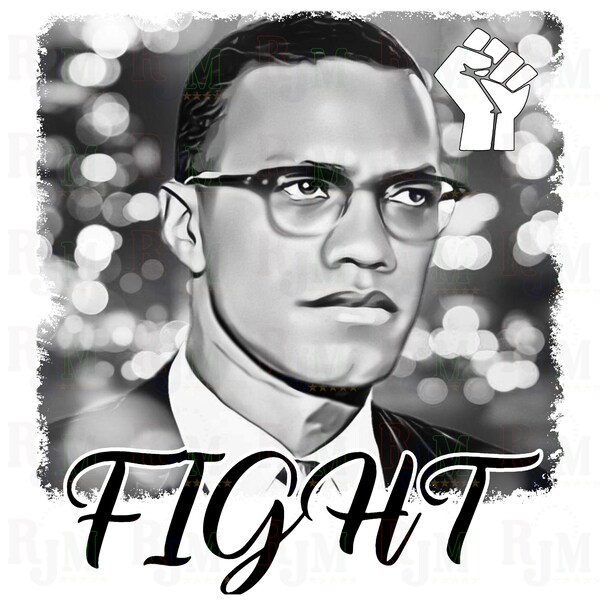 Malcolm X Png Svg - Etsy