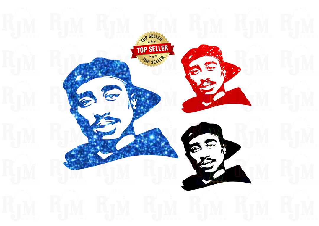 Tupac Cut File 2pac SVG Tupac Shirt Print Cut File West Side Png Thug ...