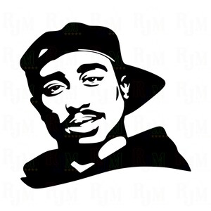 Tupac Cut File 2pac SVG Tupac Shirt Print Cut File West Side Png Thug ...