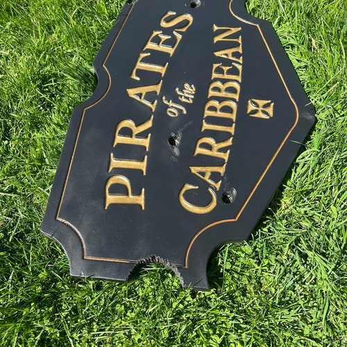 Disney Pirates of the Caribbean Ride Large Sign - Etsy