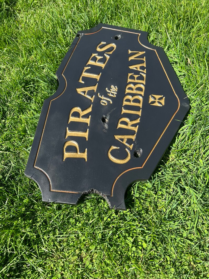 Disney Pirates of the Caribbean Ride Sign Cannon Blast Large - Etsy
