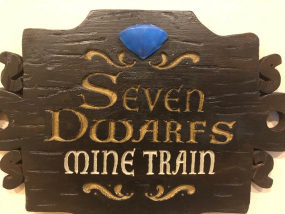 Seven Dwarfs Mine Train Disney Ride Sign | Etsy