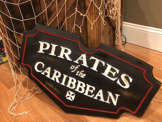 Disney Pirates of the Caribbean Ride Small Sign - Etsy