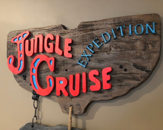 Disney Jungle Cruise Ride Sign - Etsy