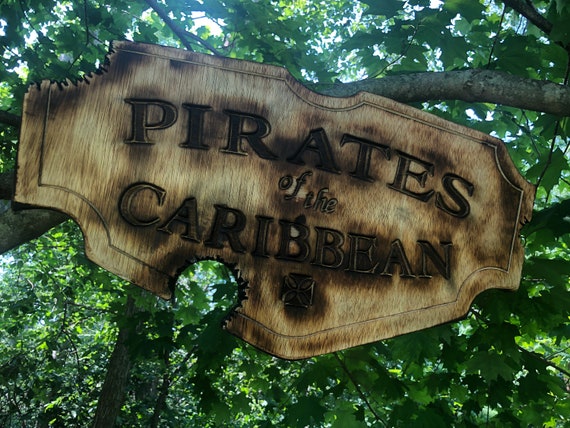 Disney Pirates of the Caribbean Ride Sign Cannon Blast - Etsy
