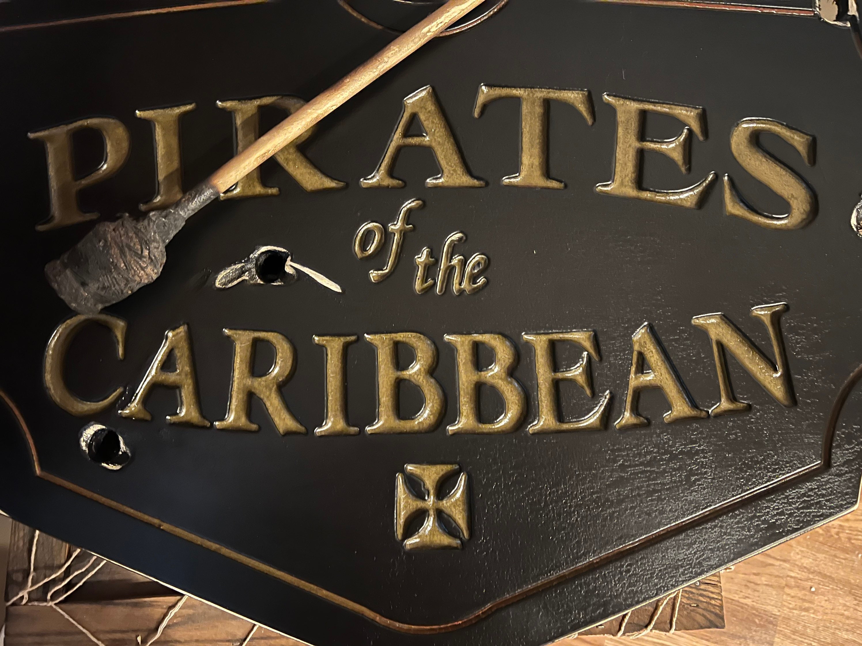 Disney Pirates of the Caribbean Ride Sign Cannon Blast Large - Etsy