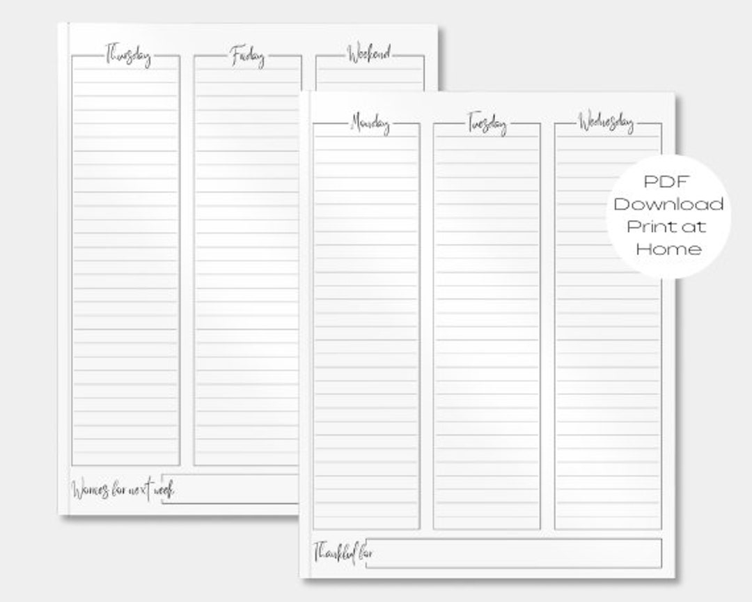 Printable to Do List, Printable Planner Undated, Instant Download ...