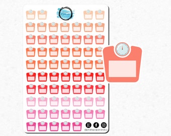 SCALE Weight Tracking Label Stickers - Etsy