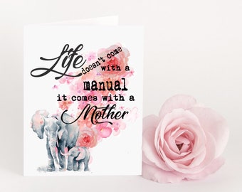 Funny Happy Mothers Day Card for Wife Single Mom Birthday - Etsy