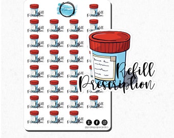 42 Cute AM/PM Medicine Tracker/medicine/pills/reminder Planner Stickers ...