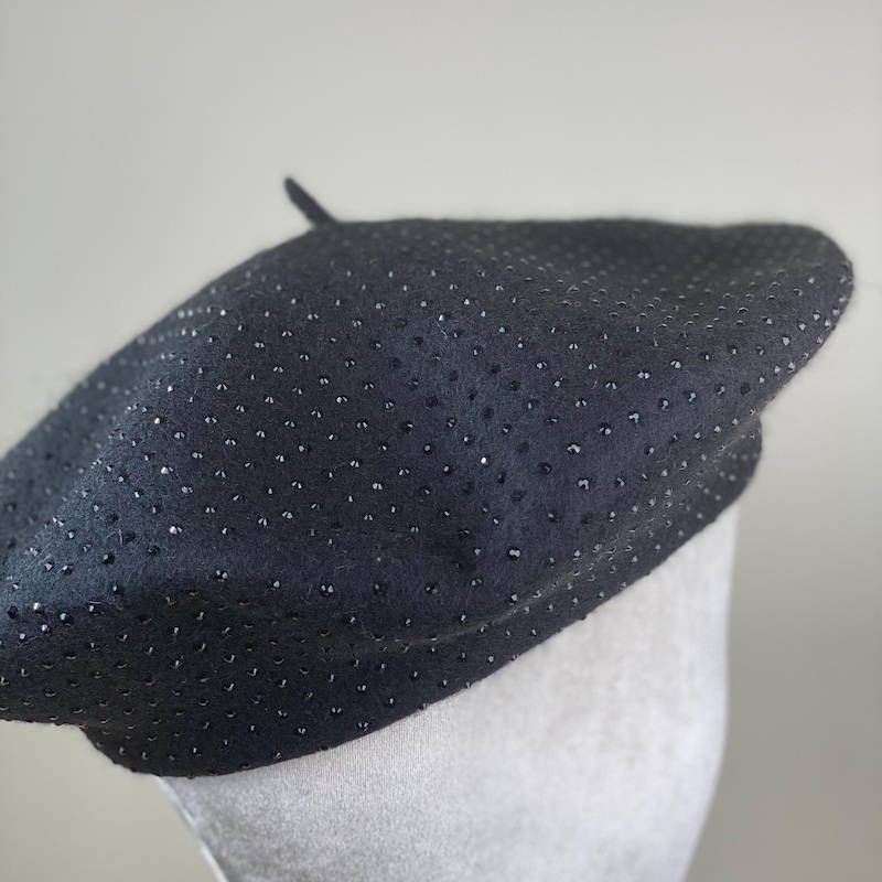 Rhinestone Beret Women - Etsy