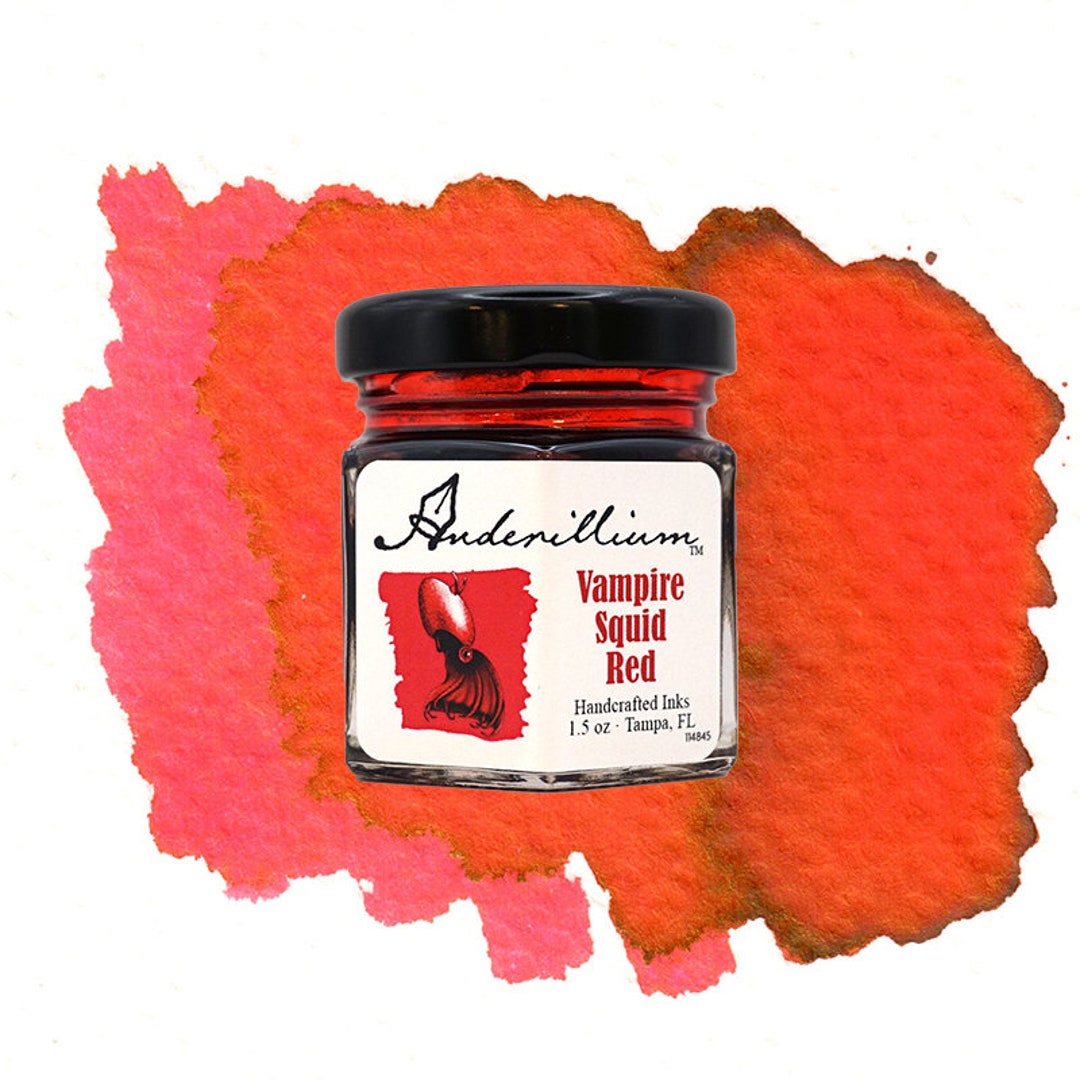 Anderillium Vampire Squid Red Fountain Pen Ink - Etsy