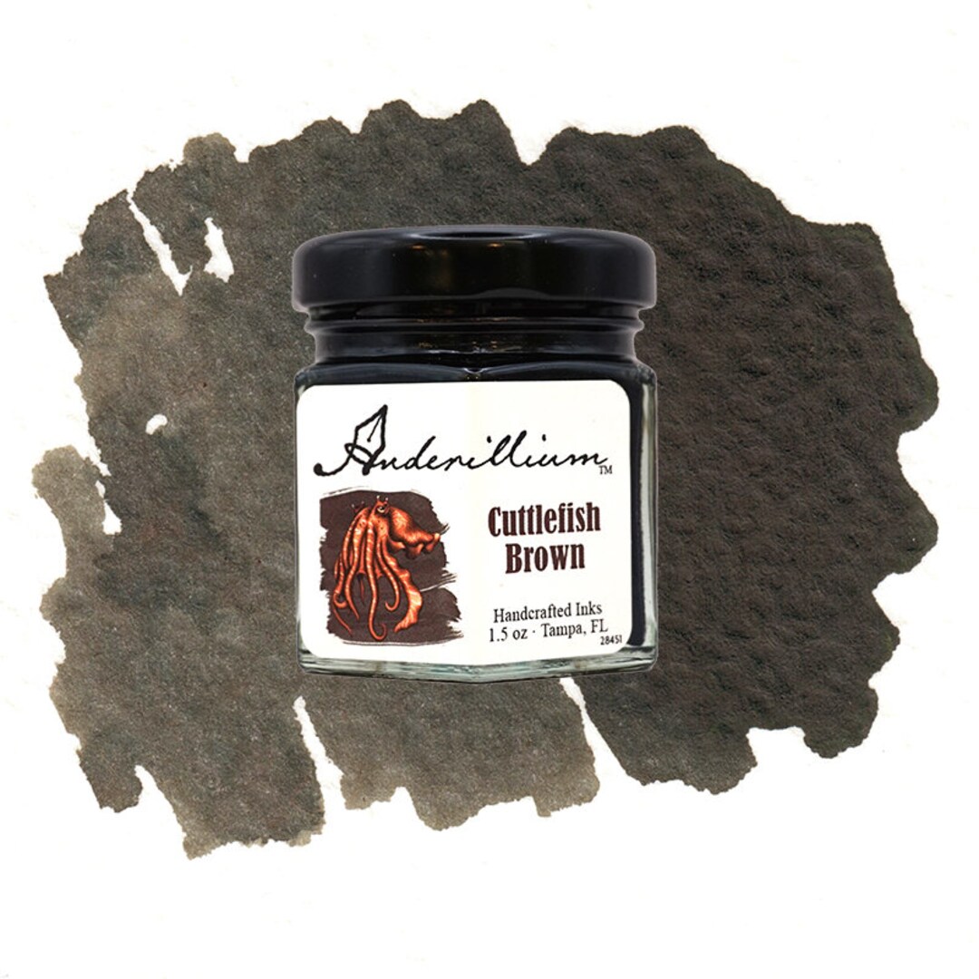 Anderillium Cuttlefish Brown Fountain Pen Ink - Etsy