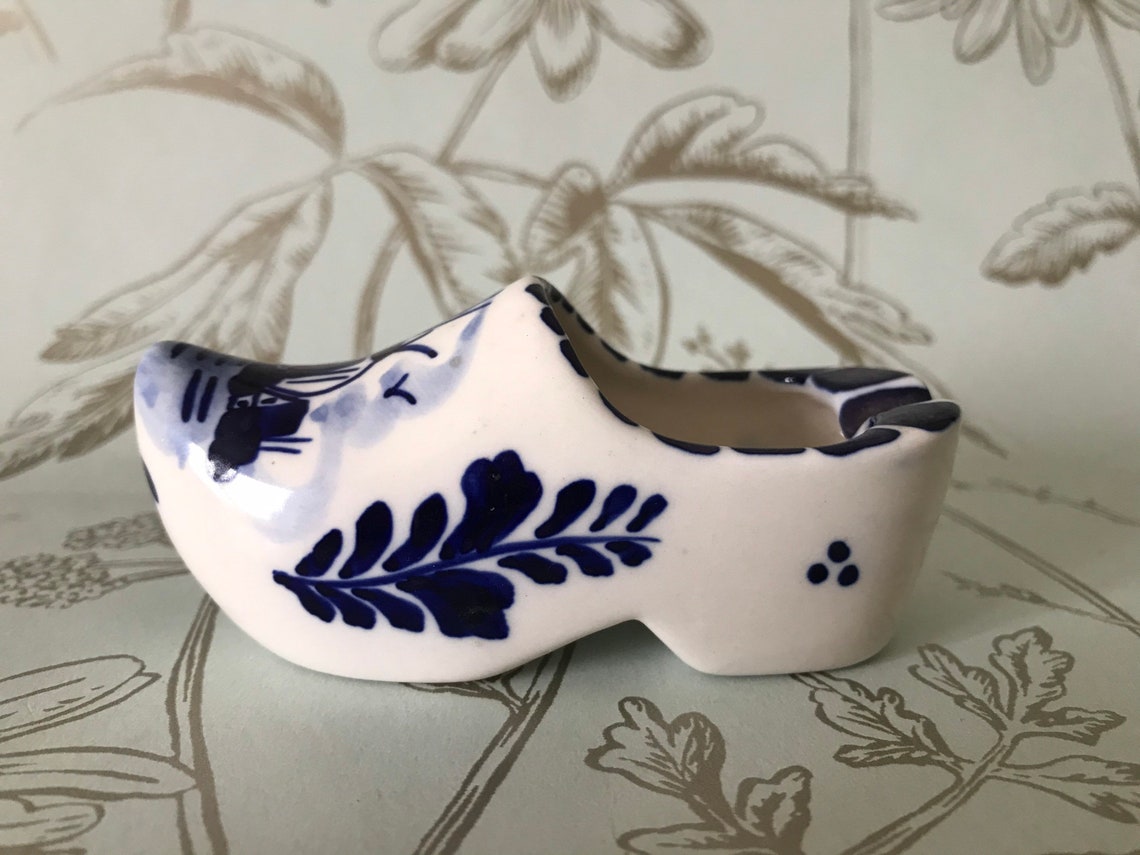 Hand Painted Dutch Delftware Souvenir Ceramic Clog - Etsy UK