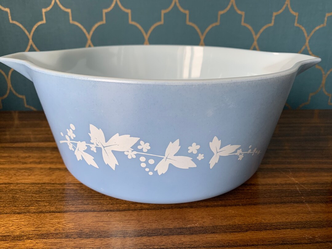 Vintage JAJ Hathorn Azure Blue Pyrex Casserole Dish - Etsy UK