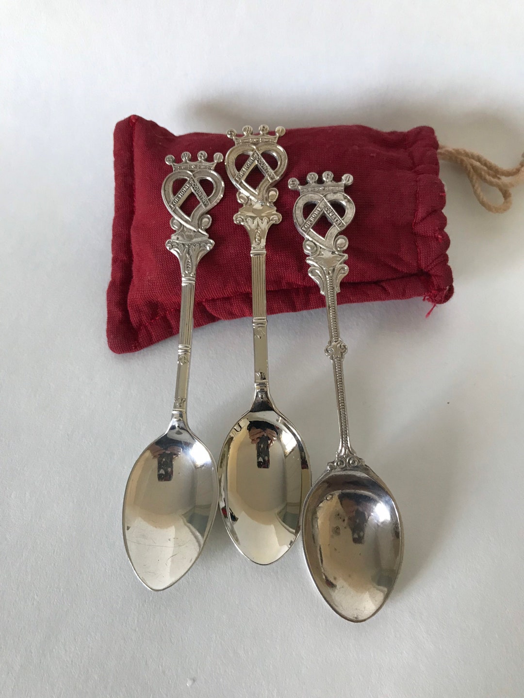 SWRI Luckenbooth Badge Epns Collectable Spoons. Bundle of 3 - Etsy