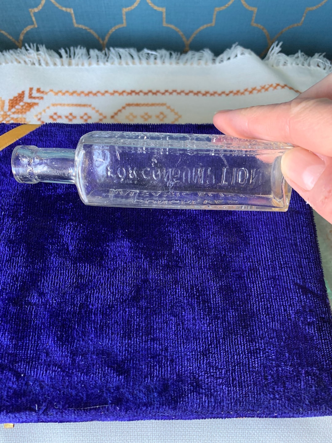 Antique Congreve’s Balsamic Elixir Glass Bottle. - Etsy