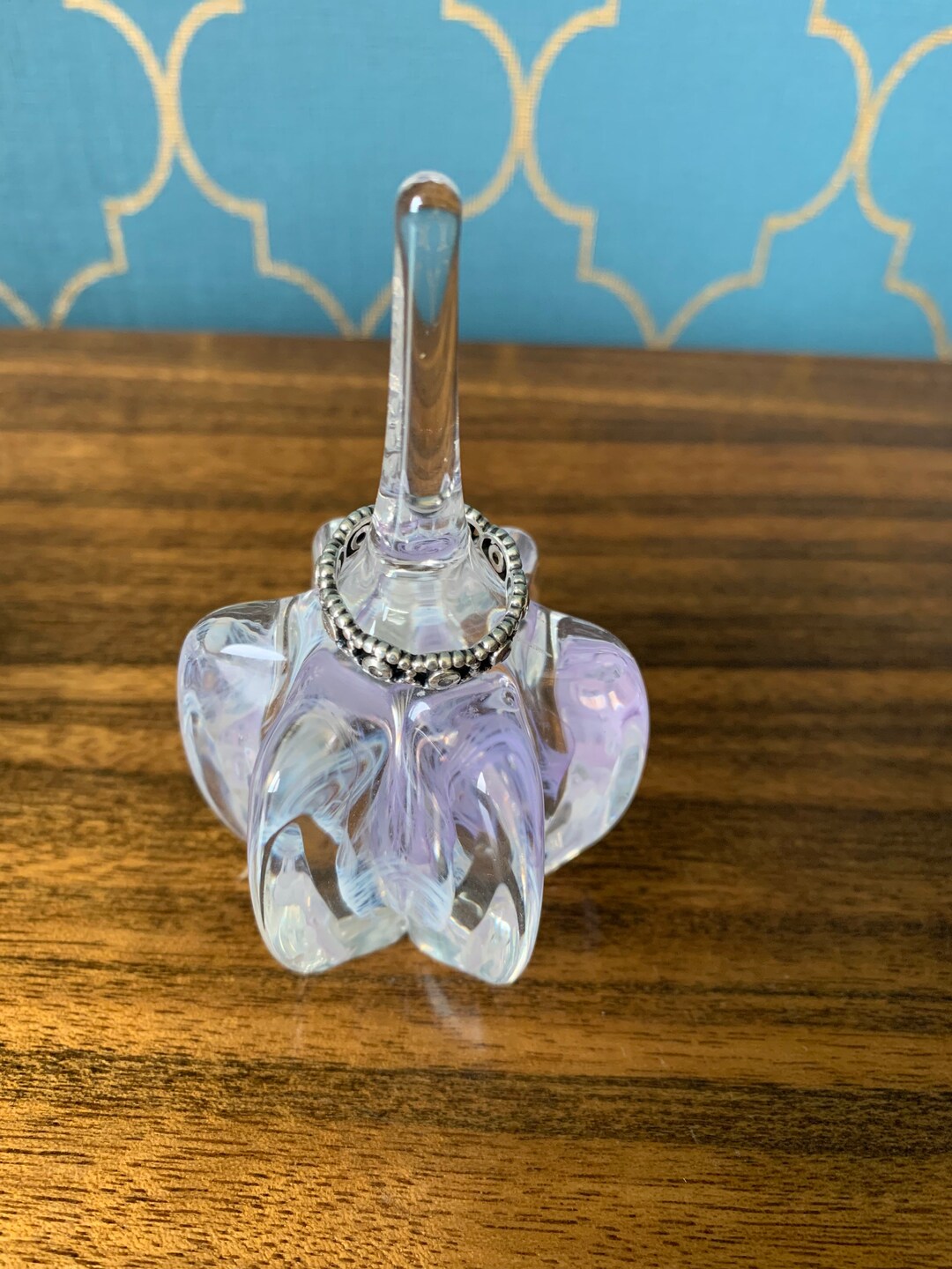 Vintage Caithness Glass Paper Weight Style Ring Tree. - Etsy UK