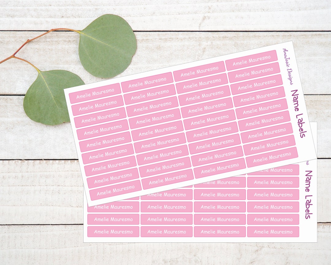 Name Labels, Assorted Colours Available, School Label Stickers ...