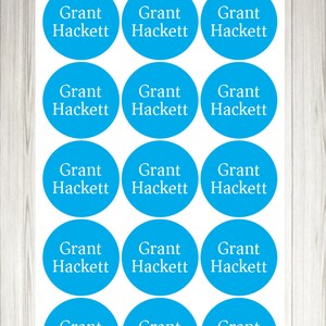 Kids Name Labels, Assorted Colours Available, School Name Labels, Day ...