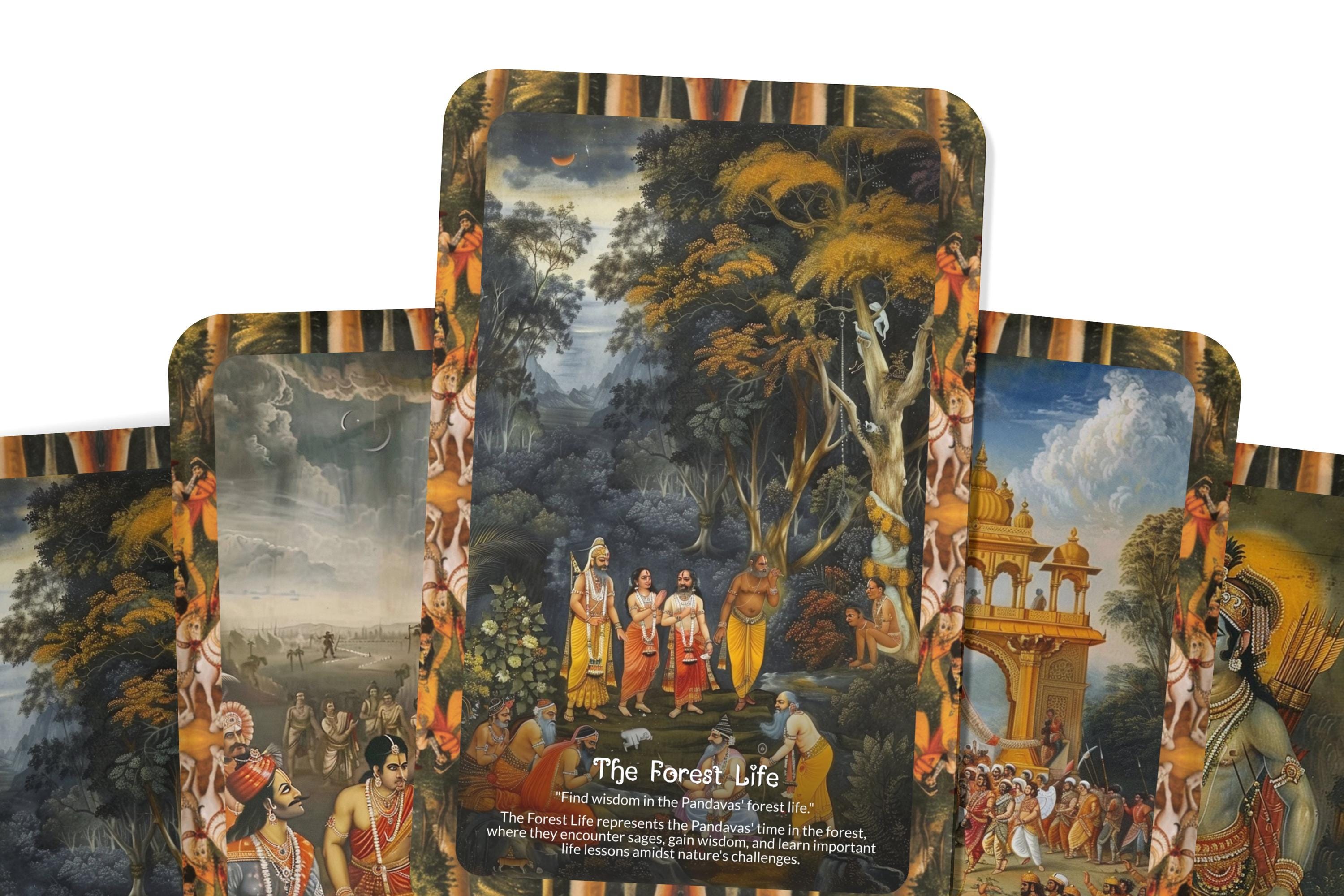 The Journey of the Pandavas Oracle Cards - 22 Oracle Cards - Following ...