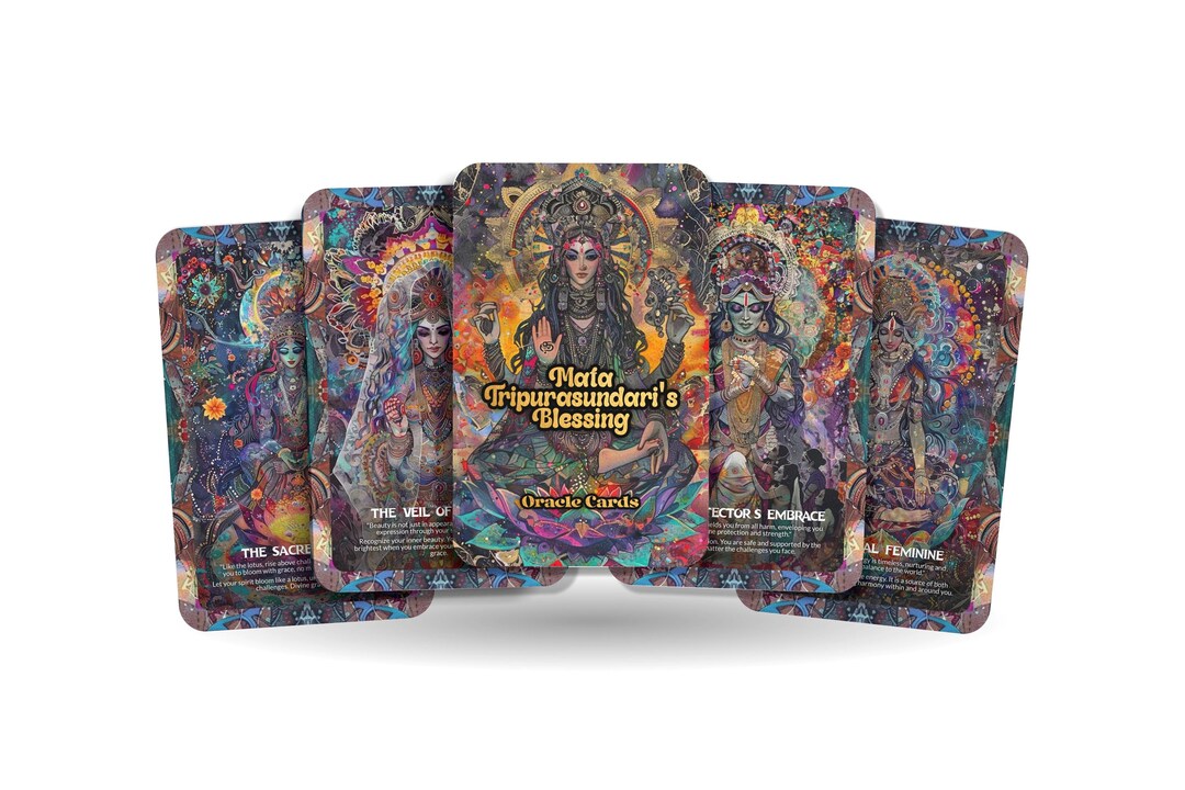 Mata Tripurasundari's Blessing Oracle Cards – 22 Cards Divine Feminine ...