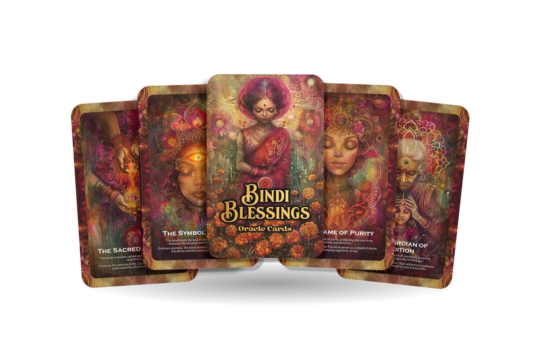 Bindi Blessings Oracle Cards – 22 Cards Feminine Energy Deck for Inner ...