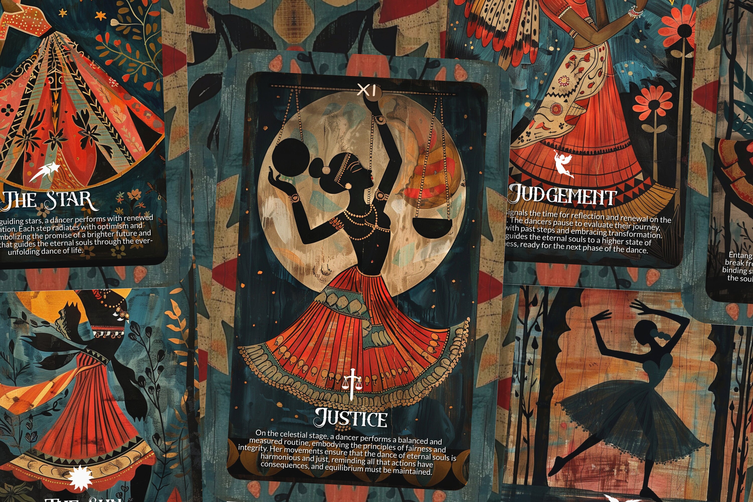 The Eternal Dance Tarot 22 Major Arcana A Unique Spiritual Journey ...