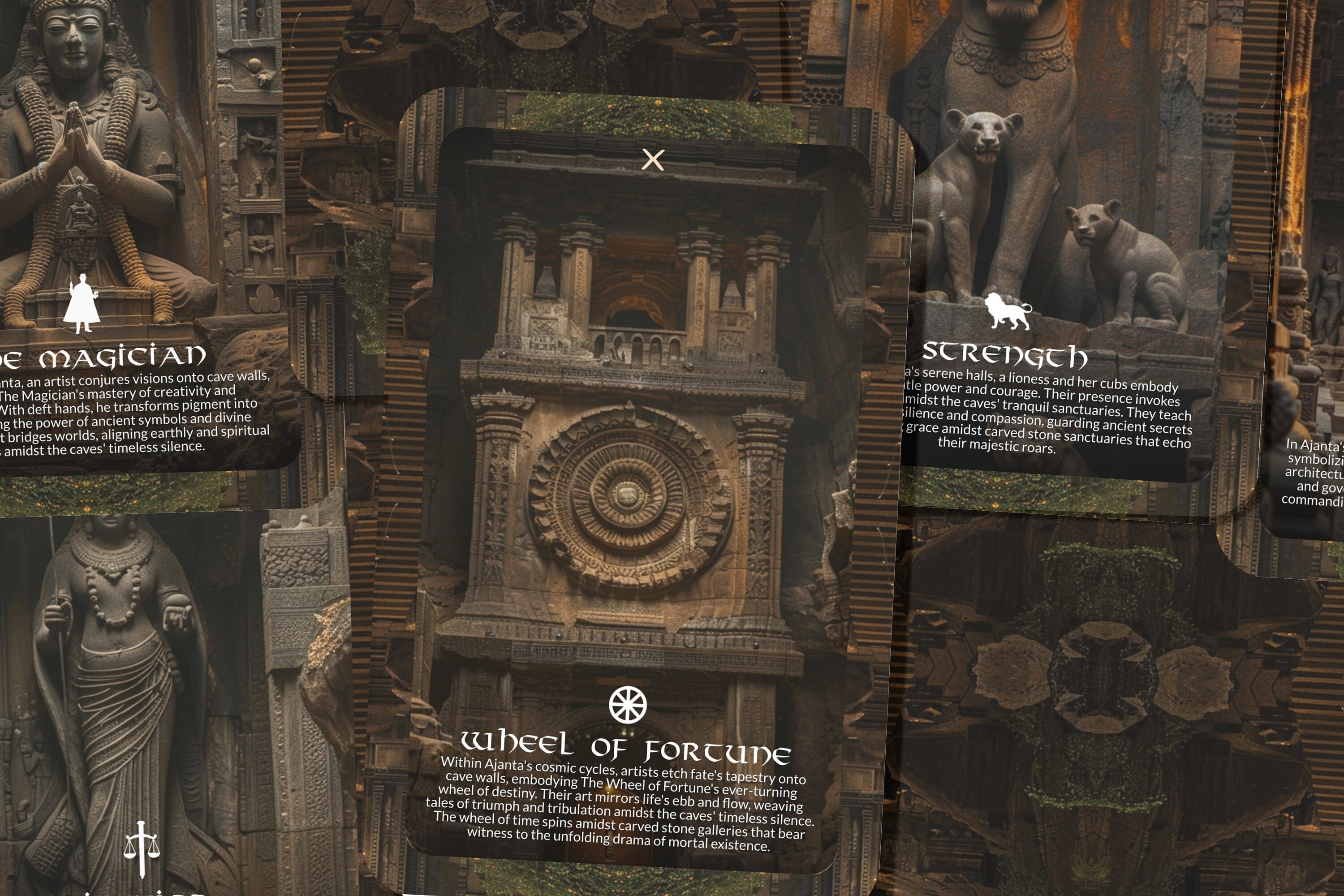 The Ajanta Caves Tarot - 22 Major Arcana - A Unique Spiritual Journey ...
