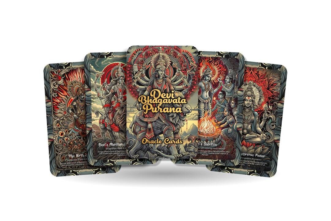 Devi-bhagavata Purana Oracle Cards - 22 Oracle Cards - for Divine ...