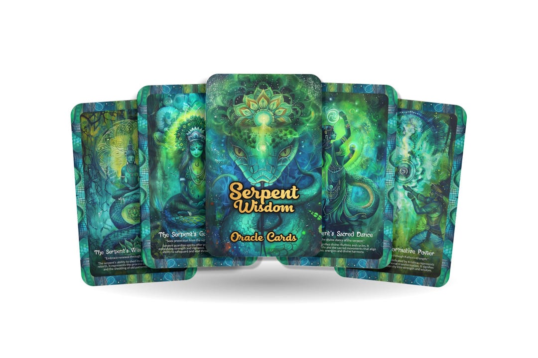 Serpent Wisdom Oracle Cards - 22 Oracle Cards - Tapping Into the ...