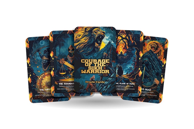 Courage of the Sikh Warrior Oracle Cards – 22 Cards Bravery & Devotion ...