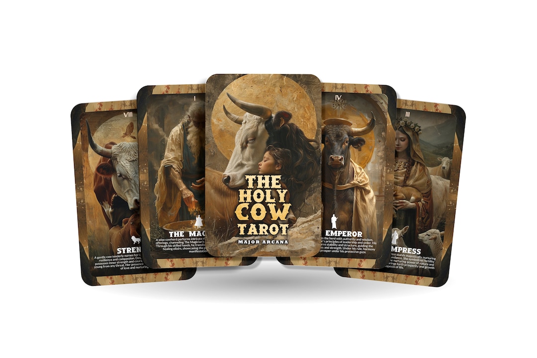 The Holy Cow Tarot - 22 Major Arcana - A Unique Spiritual Journey ...