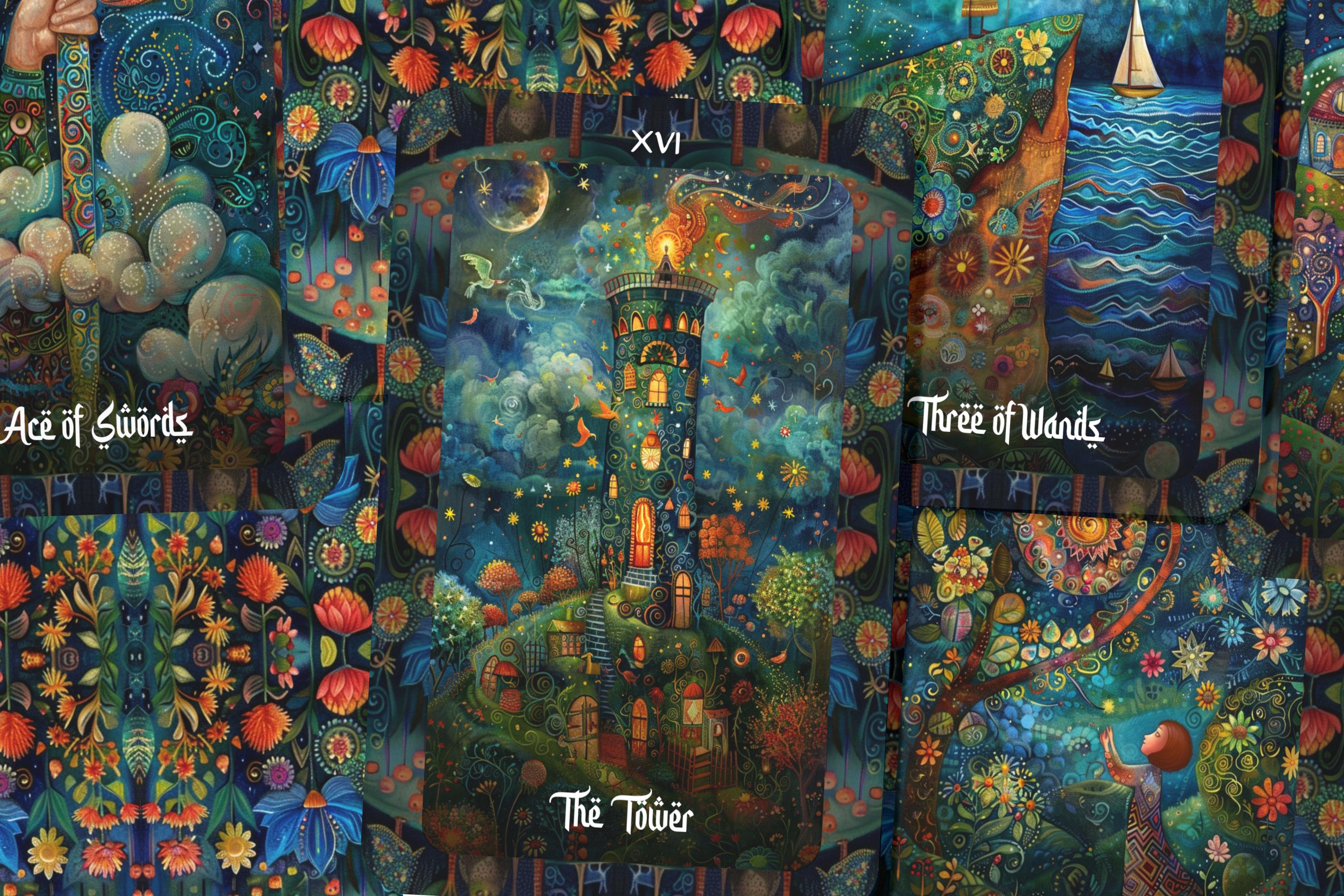 Vedic Visions Tarot - 78 Cards - Channeling Ancient Vedic Wisdom for ...