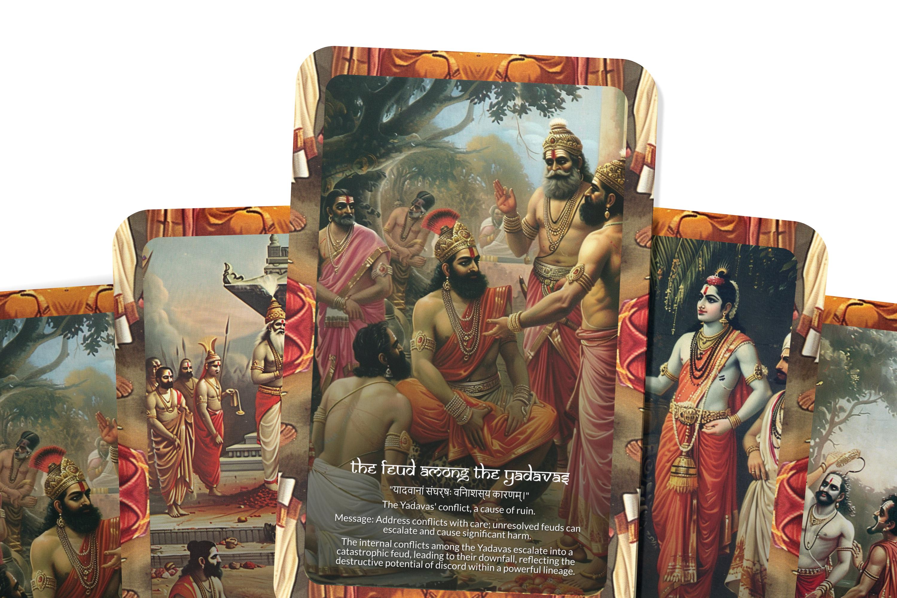 Mausala Parva Oracle Cards 22 Cards Witnessing the Fall of the Yadava ...