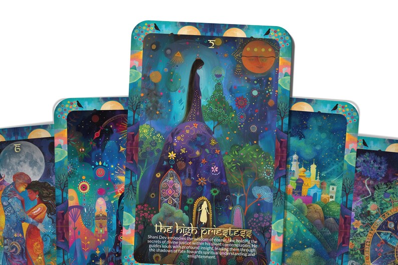 The Tarot of Shani Dev - Major Arcana - Unfolds a Spiritual Odyssey ...