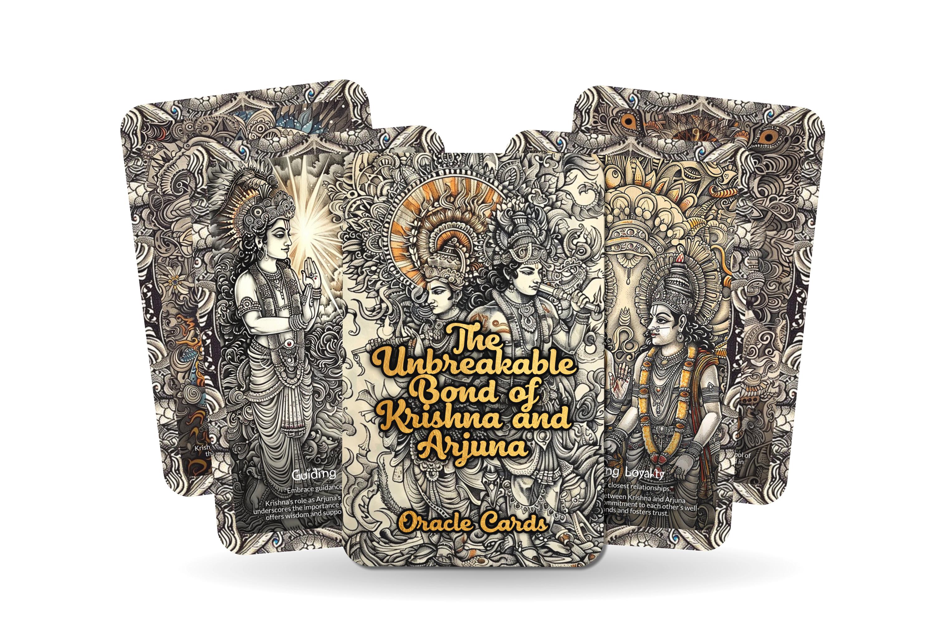 The Unbreakable Bond of Krishna and Arjuna Oracle Cards - 22 Oracle ...