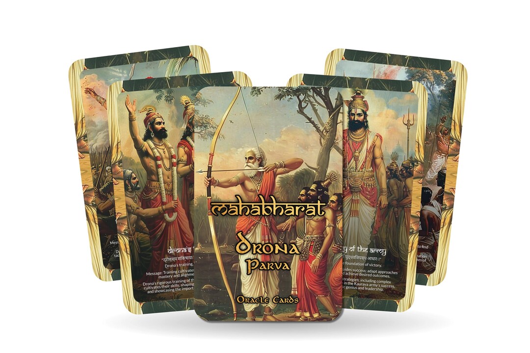 Drona Parva Oracle Cards - Mahabharata 22 Cards - Unraveling the ...