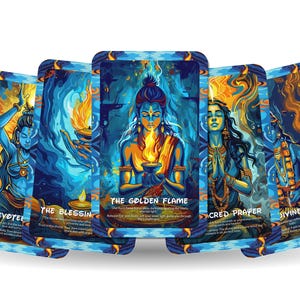 Divine Aarti Oracle Cards – 22 Cards Hindu Ritual Deck for Devotional ...