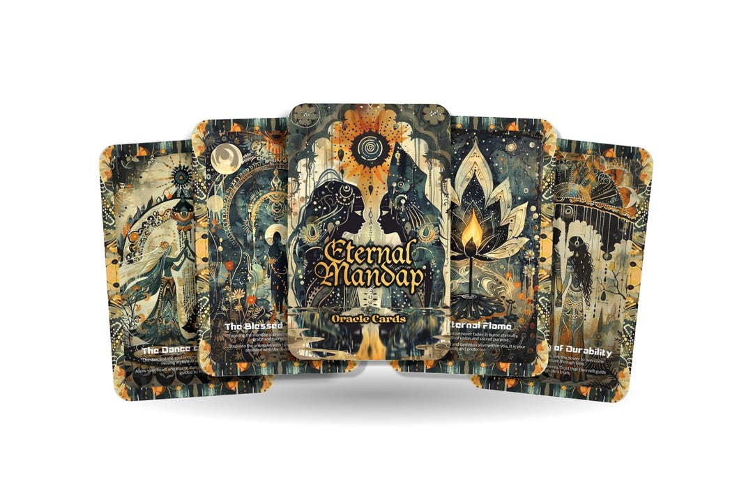 Eternal Mandap Oracle Cards – 22 Cards Sacred Union Deck for Love ...
