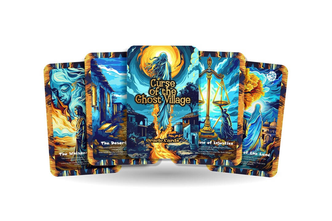 Curse of the Ghost Village Oracle Cards – 22 Cards Haunting Legends ...