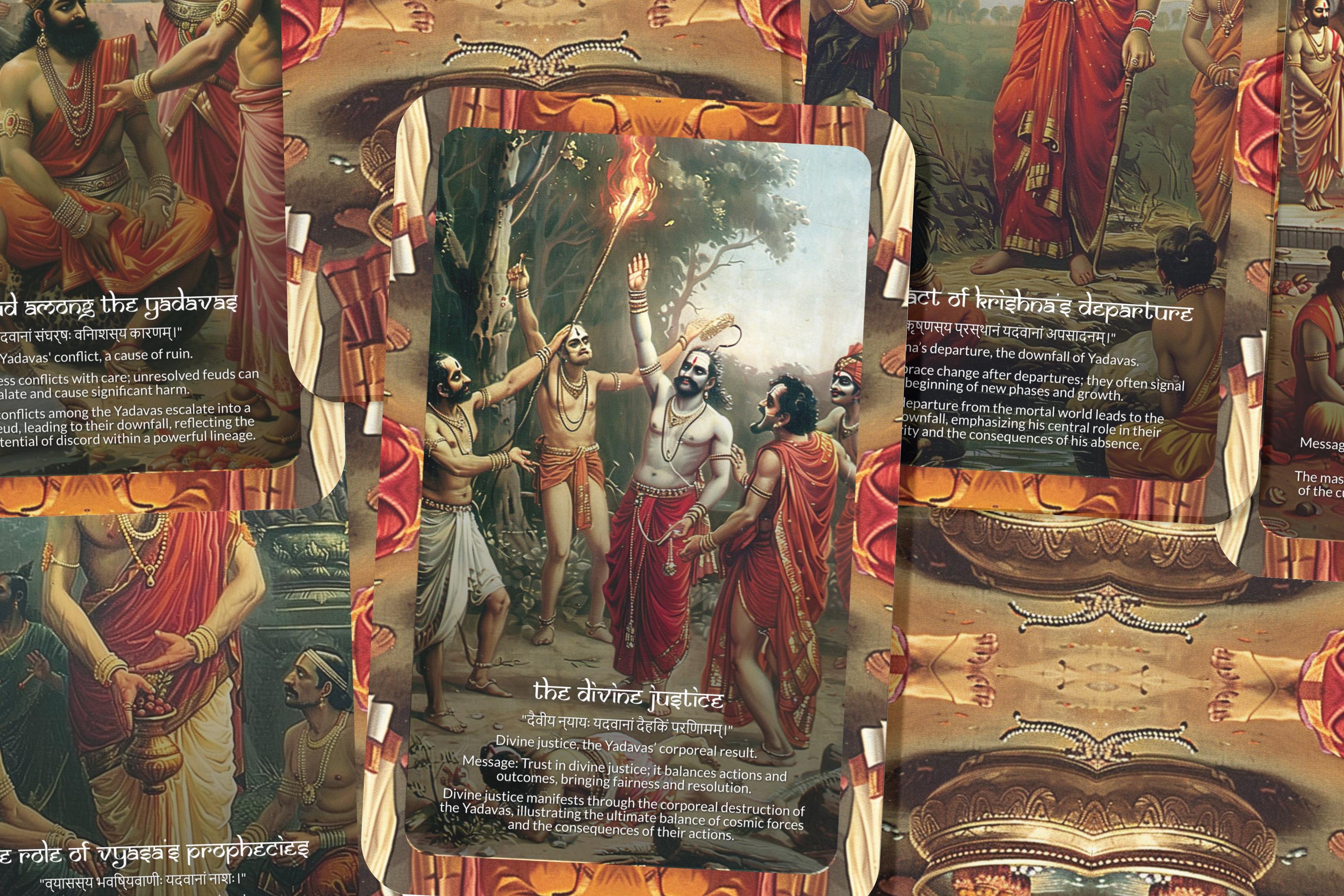 Mausala Parva Oracle Cards 22 Cards Witnessing the Fall of the Yadava ...