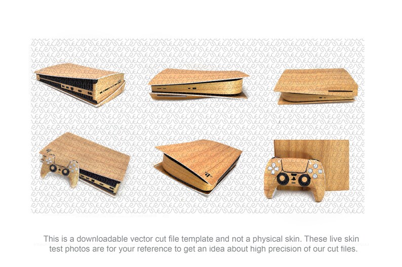 Sony PS5 Disc Version With Controller Skin Decal Cutfile Template - Etsy